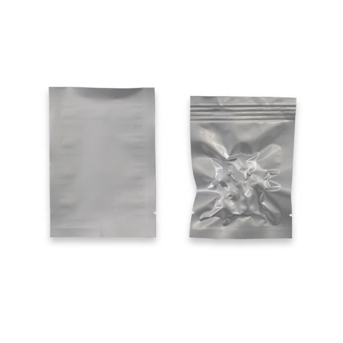Emballage alimentaire,Sachets en aluminium colorés et mats,100 pièces ...