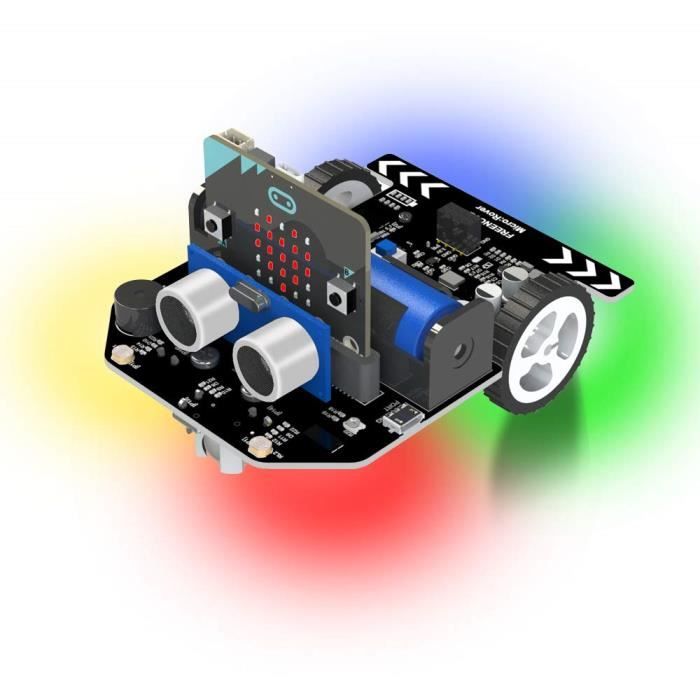 Freenove Micro:Rover Kit, Include BBC Micro:bit with Tutorial, School Student Study Steam STEM ...