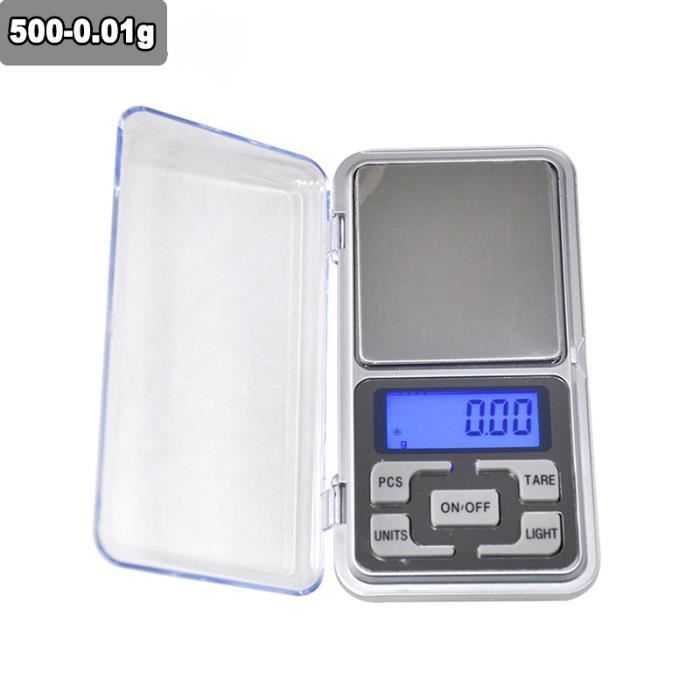 Mini Balance Électronique Numérique de Poche de Haute Précision, 500g x ...
