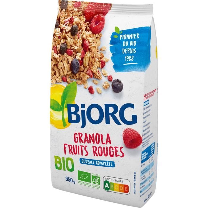 Bjorg Granola Fruits Rouges 350g - Cdiscount Au quotidien
