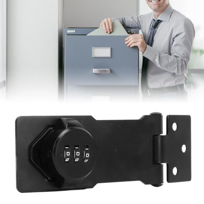 Cikonielf Verrouillage par mot de passe mécanique Hasp Lock, Serrure à Mot de Passe Mécanique en ...