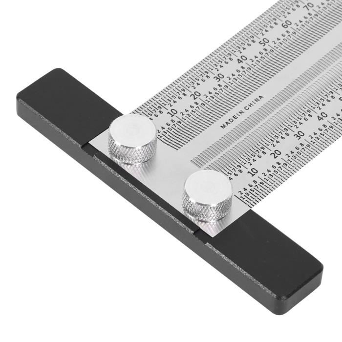 HEG Règle En Acier Inoxydable, Mesure De Menuiserie, Précise Et Durable ...