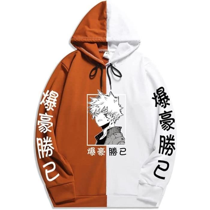 My Hero Academia Sweat à Capuche Anime Bakugo Katsuki 3D Imprimé Manga ...