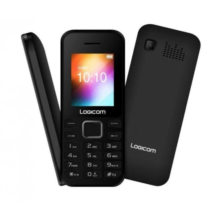 Téléphone portable Logicom L-197 Noir - Double SIM - Caméra 0.3mpx ...