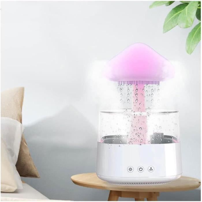 Humidificateur De Nuage De Pluie, 7 Couleurs Led 450Ml Lampe Diffuseur ...
