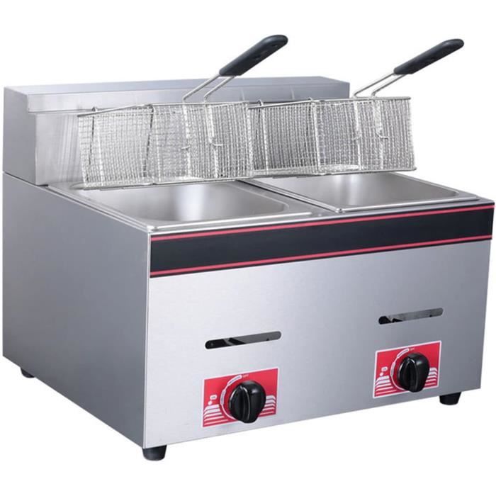 Friteuse De Bureau À Gaz Commerciale Professionnelle En Acier ...