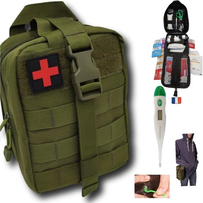 Trousse De Secours Randonnée Complete Militaire Verte Tactique Survie ...