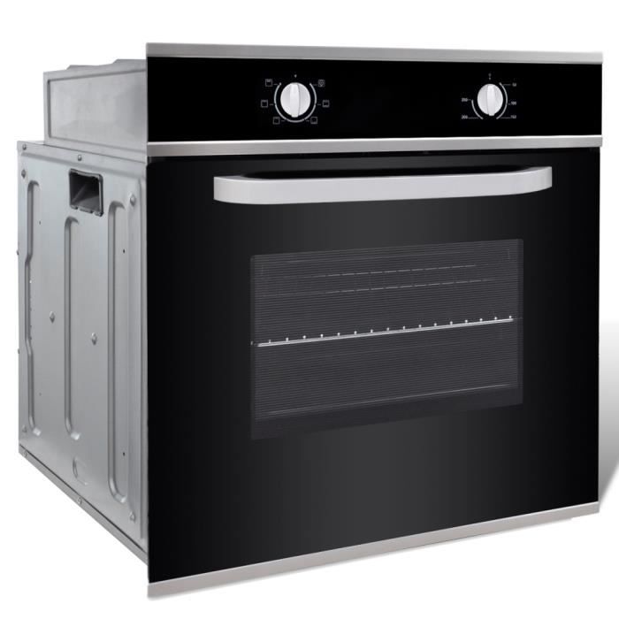 Four encastrable de cuisson 6 fonctions en Acier inoxydable et en verre ...