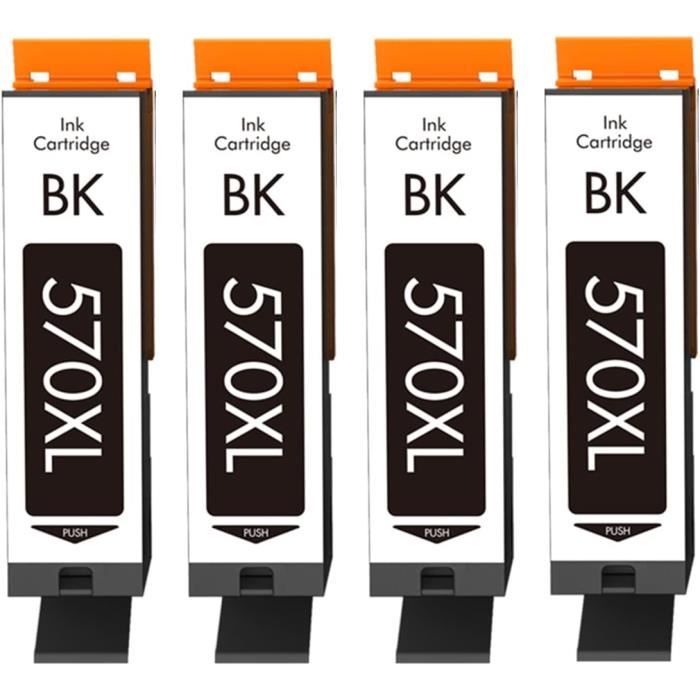 Pgi-570Xl Noir Cartouche D'Encre Compatible Avec Canon Pgi-570 Xl Pgbk ...