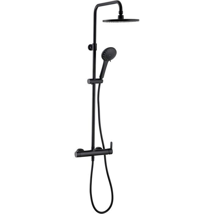 60722892 Colonne De Douche Avec Mitigeur Mécanique Black Roma Touch 5 ...