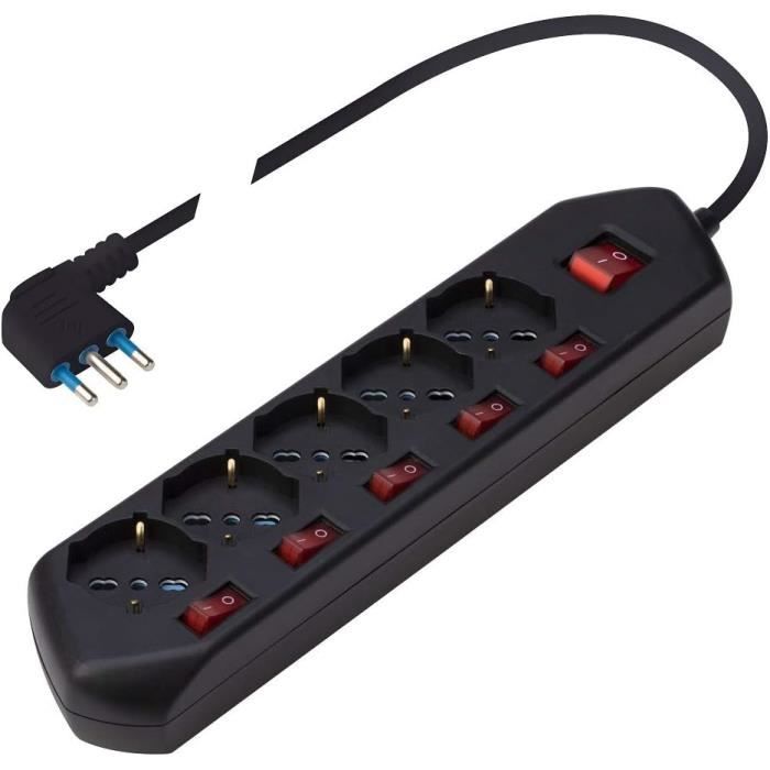 Poly Pool - Pp2509.2 Multi Switch Multiprise - 5 Prises Schuko ...