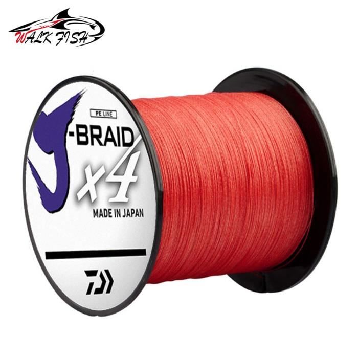 FIL DE PECHE,Red-X4-300M-0.37MM-52LB--ligne de pêche tressée PE ...