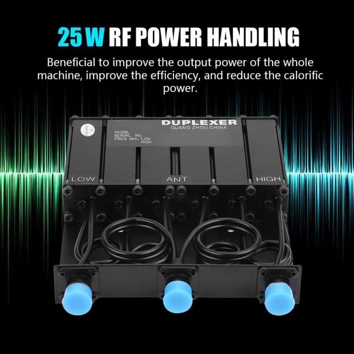 Diplexeur VHF 25W a double cavite pour repeteur radio sans fil ...