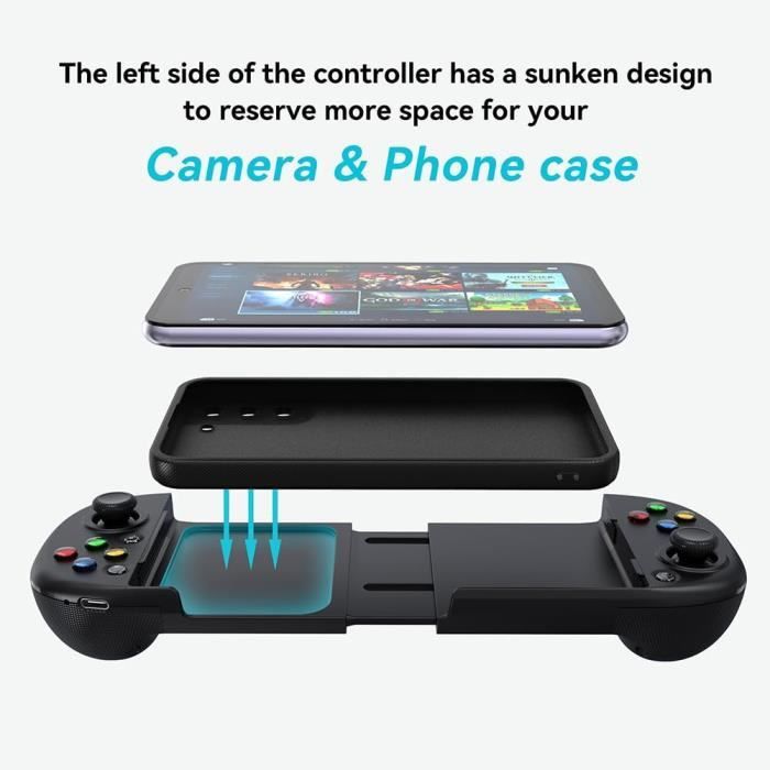 Manette Smartphone Pour Android-Ios, Manette Telephone Avec Batterie ...