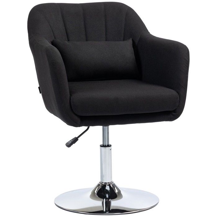 Fauteuil Salon Pivotant Réglable Avec Accoudoirs Et Coussin Lombaire ...