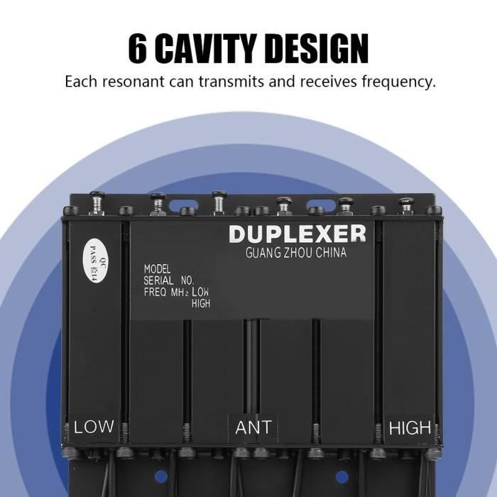 Diplexeur VHF 25W a double cavite pour repeteur radio sans fil ...