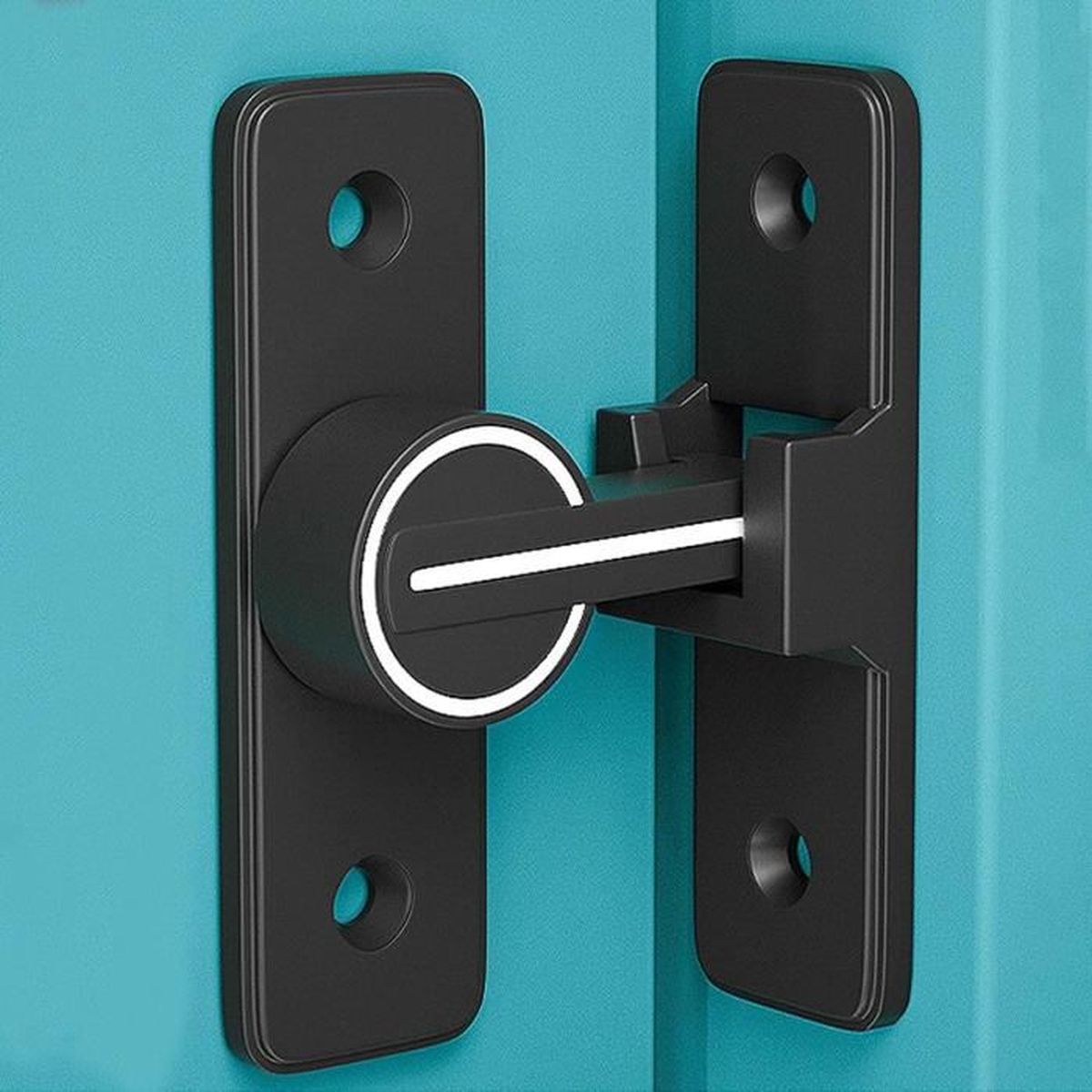 Serrure De Porte Coulissante Verrou Porte Coulissante 90° Loquet De Serrure De Porte De Lumineux ...