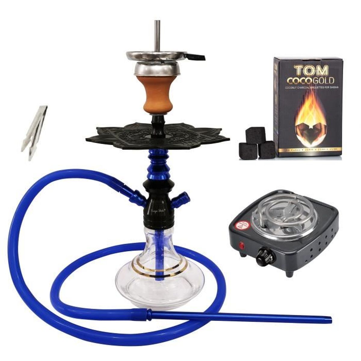 PACK CHICHA BRESILIENNE COMPLET BLEU - Achat / Vente chicha - narguilé ...