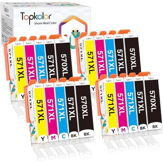 Compatible Canon 570 571 XL Cartouches d'encre pour Canon Pixma MG5750 ...