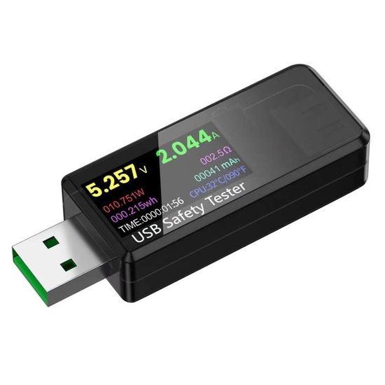 Testeur Usb Multimètre Digitale 3.7-32V 0-5.1A Testeur De Tension Et De ...