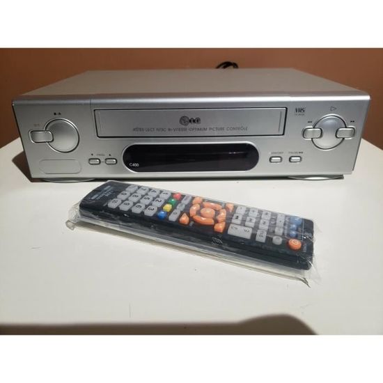 MAGNETOSCOPE LG C400 LECTEUR ENREGISTREUR K7 CASSETTE VIDEO VHS VCR + TEL - Cdiscount TV Son Photo
