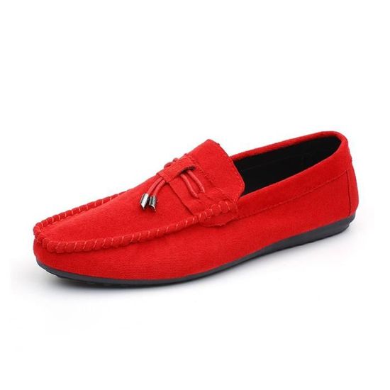 Mocassin pour homme à la mode et beau rouge Rouge - Cdiscount Chaussures