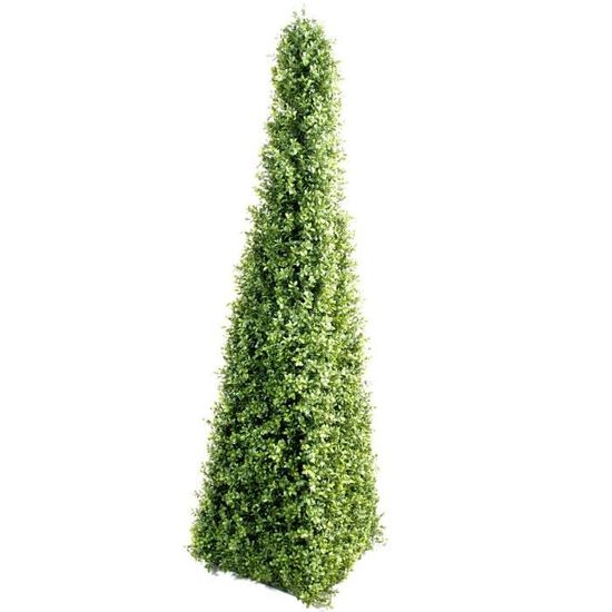 Plante artificielle haute gamme Spécial extérieur - Buis pyramide de 4 ...