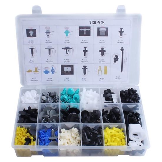 730Pcs Rivets for Car Bumper Fixator Automibiles Auto Bumber Fixation ...