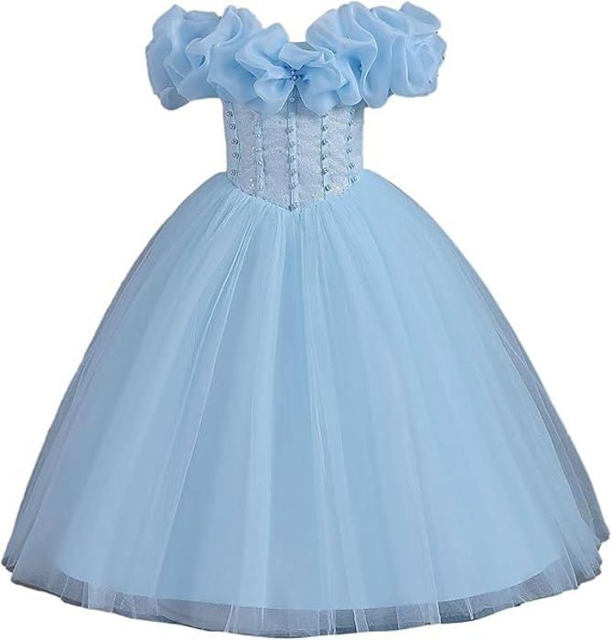 Robe Enfant Fille d'été de Princesse trapèze Dentelle Broderie Mignon ...