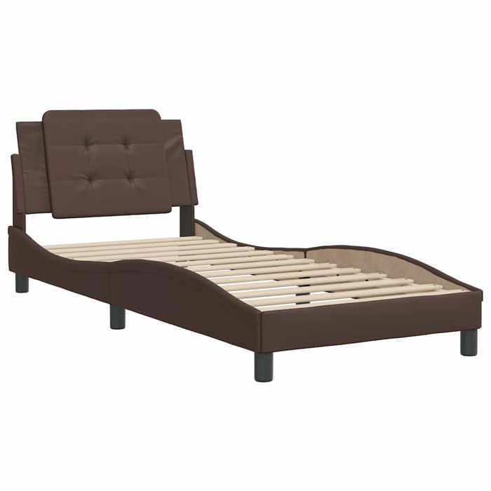 1 Place - Cadre de lit simple avec Tête de lit - VIDAXL - sans matelas ...