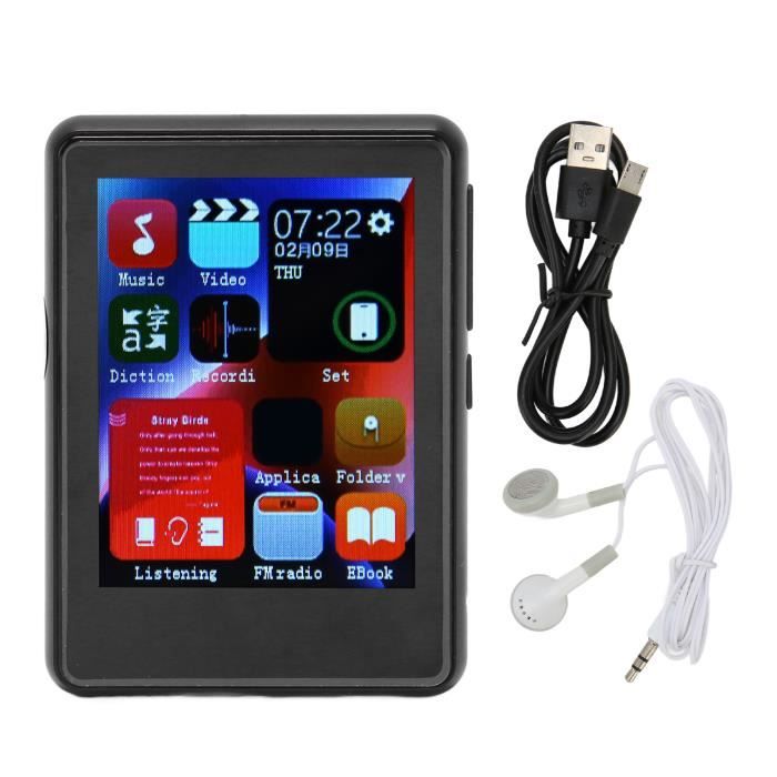 Type A-Lecteur de musique MP3 portable à écran tactile complet HD ...