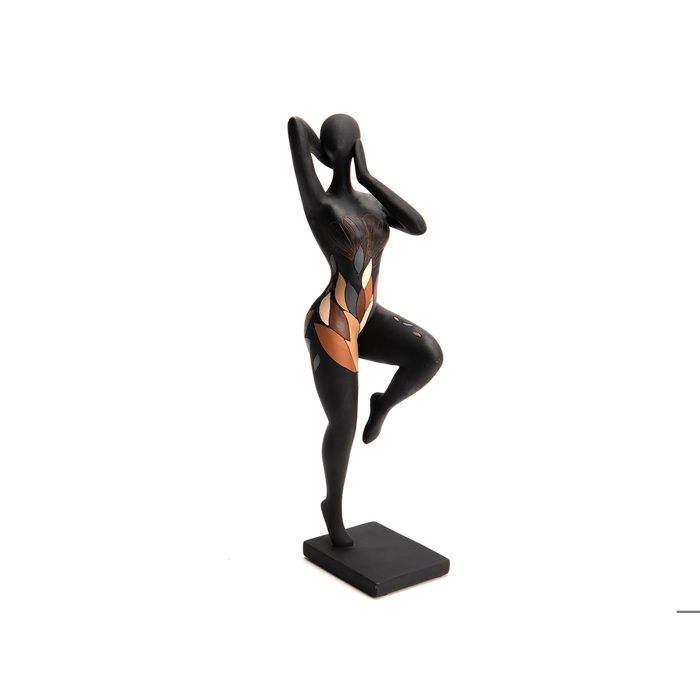 Statue Femme Éline Noire 40 cm - Cdiscount Maison