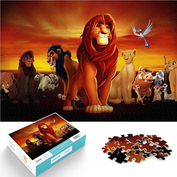 1000 Pièces Puzzles Adultes Et Enfants Puzzle Standard Rois Lion ...