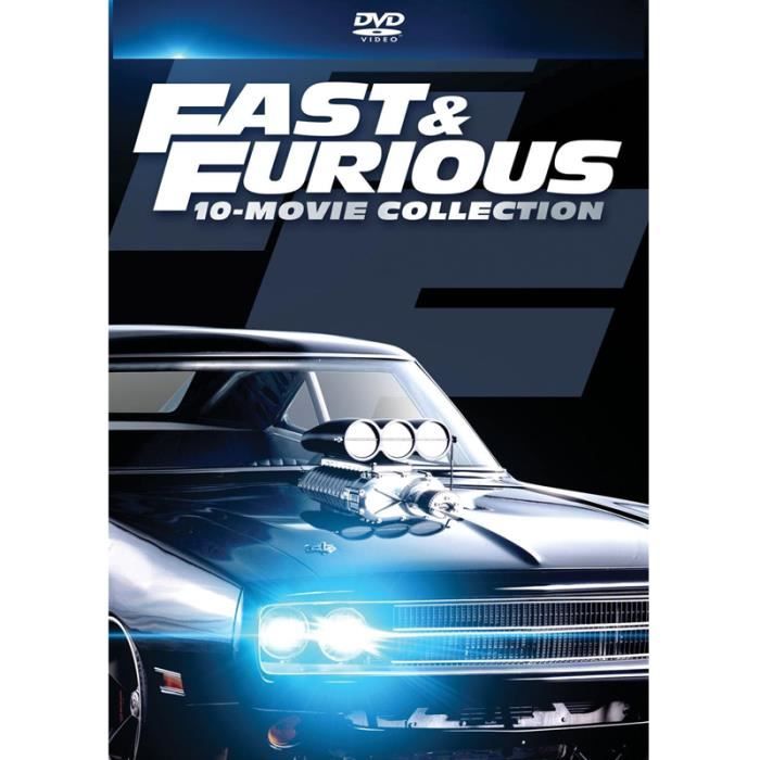 Coffret DVD - Fast & Furious - 1 à 10 - 10 Disques - Sous-titres ...