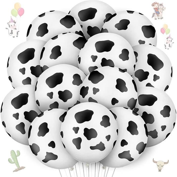 20 Pièces 10 Pouces Ballons De Vache Ballons D'Impression De Vache ...