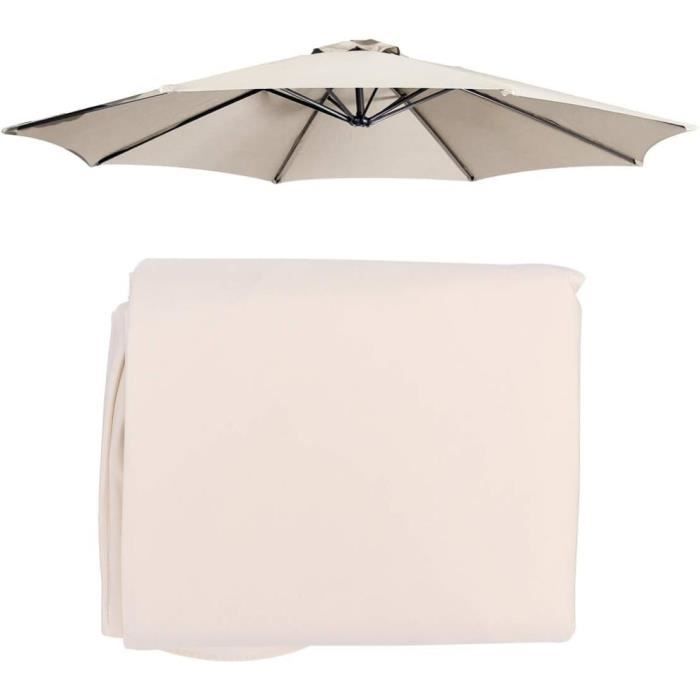 Toile De Rechange Pour Parasol Déporté Avec 6 Baleines Housse En Tissu ...