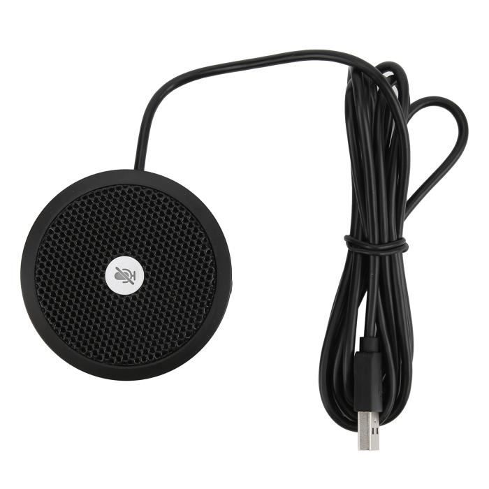 Cikonielf Microphone Omni‑Directional Plug and Play USB pour Conférence ...