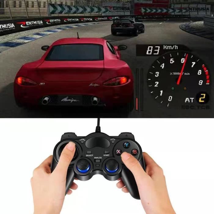 Manette de jeu - CURREN - Manette de jeux d'arcade - USB - Vibration ...