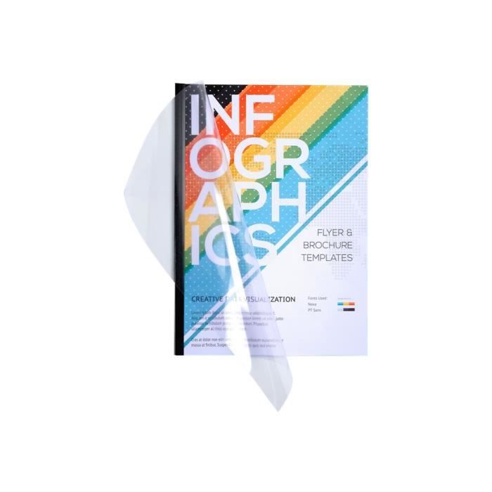 Exacompta Polychlorure de vinyle (PVC) A3 (297 x 420 mm) transparent ...