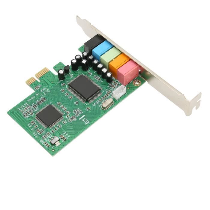 Fdit carte son 5 1 canaux Carte son PCIe Prise en charge de la technologie audio EAX Carte son ...