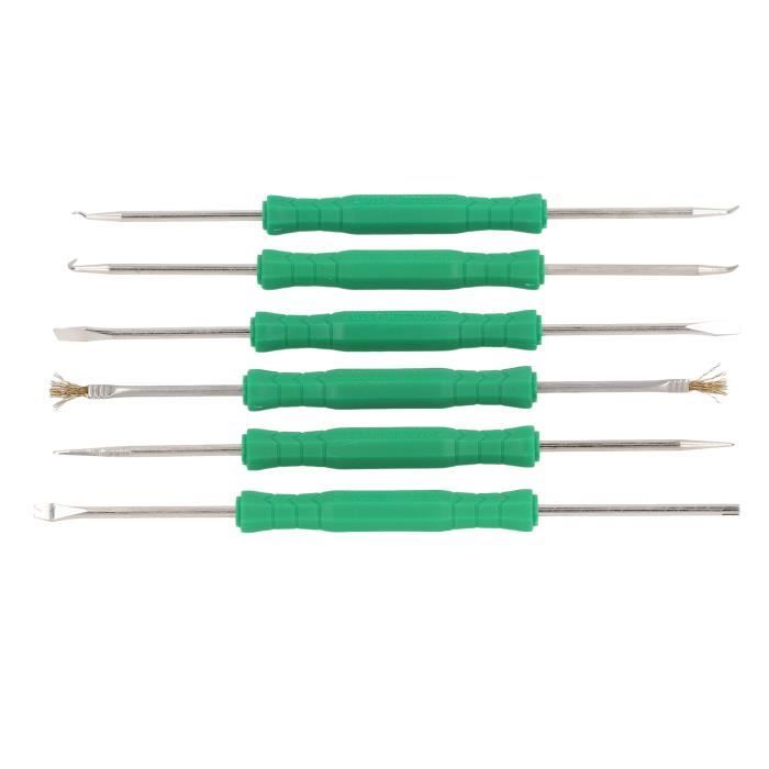 6 Pcs Set Outil d'aide à la soudure double face Pointe trempée Outils ...