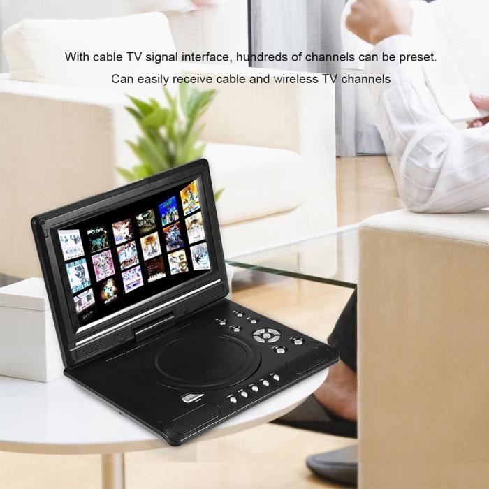 HURRISE Lecteur de DVD 9 po Lecteur Vidéo DVD Portable LCD à Écran ... HURRISE Lecteur de DVD 9 po Lecteur Vidéo DVD Portable LCD à Écran ...
