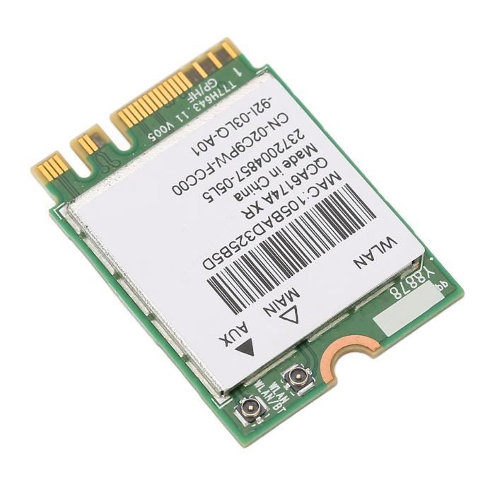 Carte réseau fil - HURRISE - QCA6174A - 867 Mbps - Double bande 2,4 GHz ...