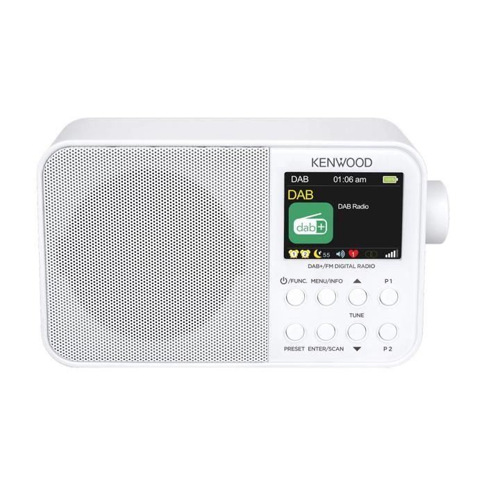 Radio portable - KENWOOD - CR-M30DAB-W - DAB, DAB+, FM - Bluetooth ...