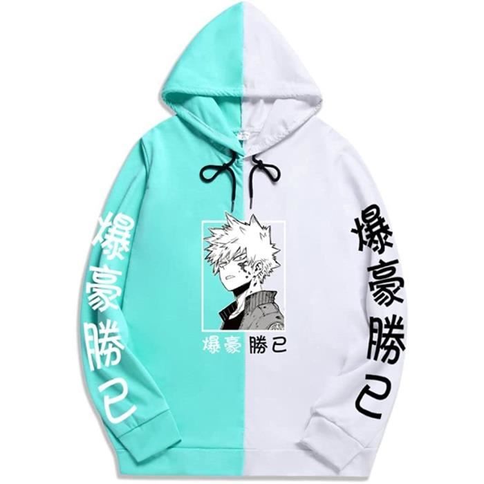 My Hero Academia Sweat à Capuche Anime Bakugo Katsuki 3D Imprimé Manga ...