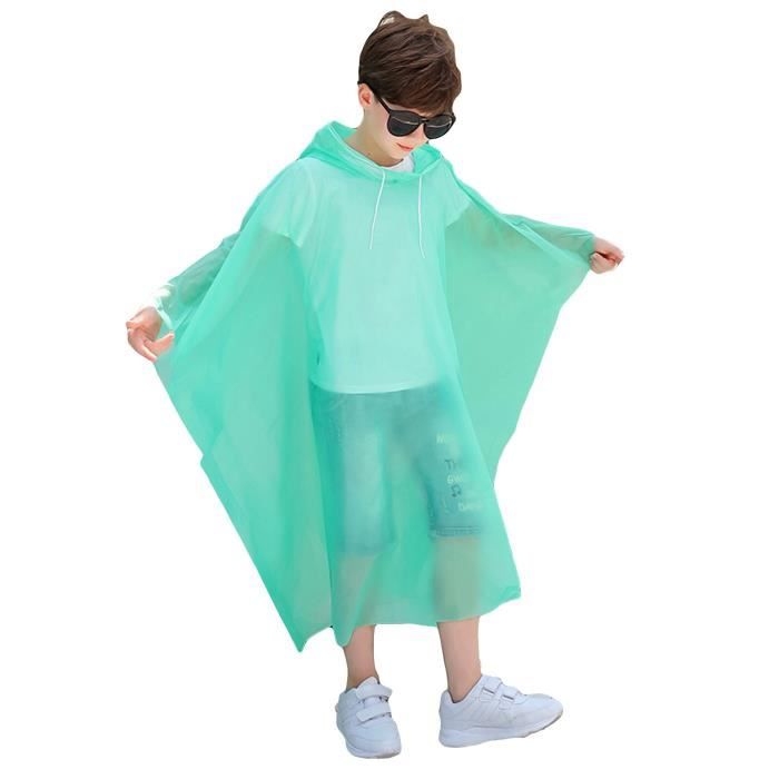 Poncho Pluie - EVA - green - Manteau de pluie jetable pour enfants ...