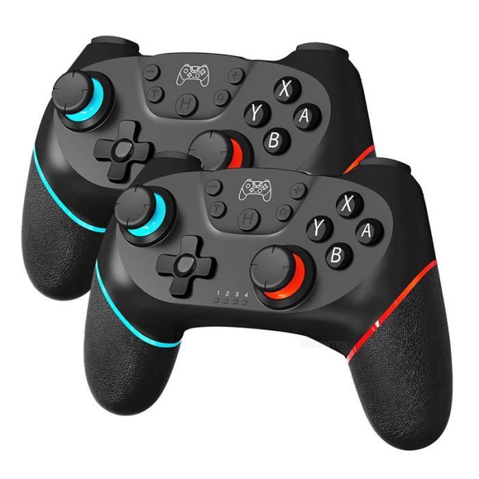 2 pieces Manette sans Fil, Bluetooth Manette Switch Pro, Switch ...