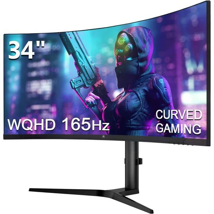 Z-Edge Écran Pc Gamer Incurvé 34'', 165Hz(Dp), Uwqhd(3440X1440), 1Ms Mprt, 100Hz(Hdmi), Moniteur ...