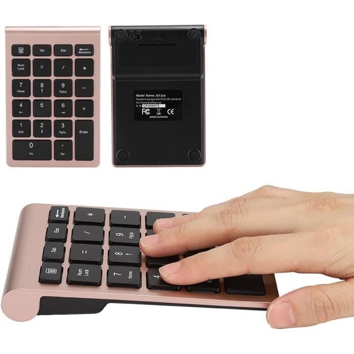 Pavé Numérique Sans Fil 22 Touches, Mini Clavier Numérique Usb C Pour ...