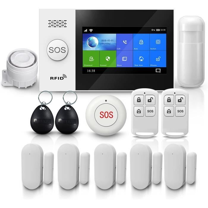 PGST Alarme Maison Sans Fil, Système de sécurité domestique PG-107 ...